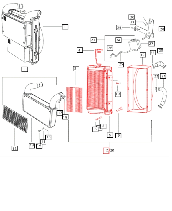 RADIATOR ASSEMBLY | Statista Tractor Parts